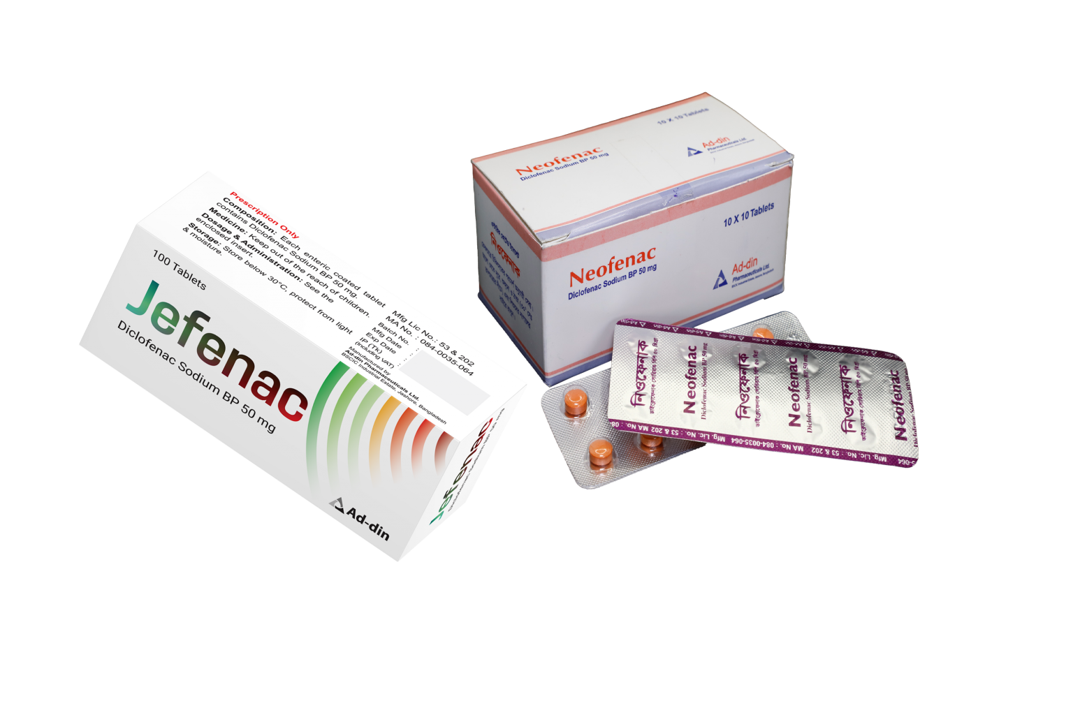 Jefenac / Neofenac Tablet – Ad-din Pharmaceuticals Limited
