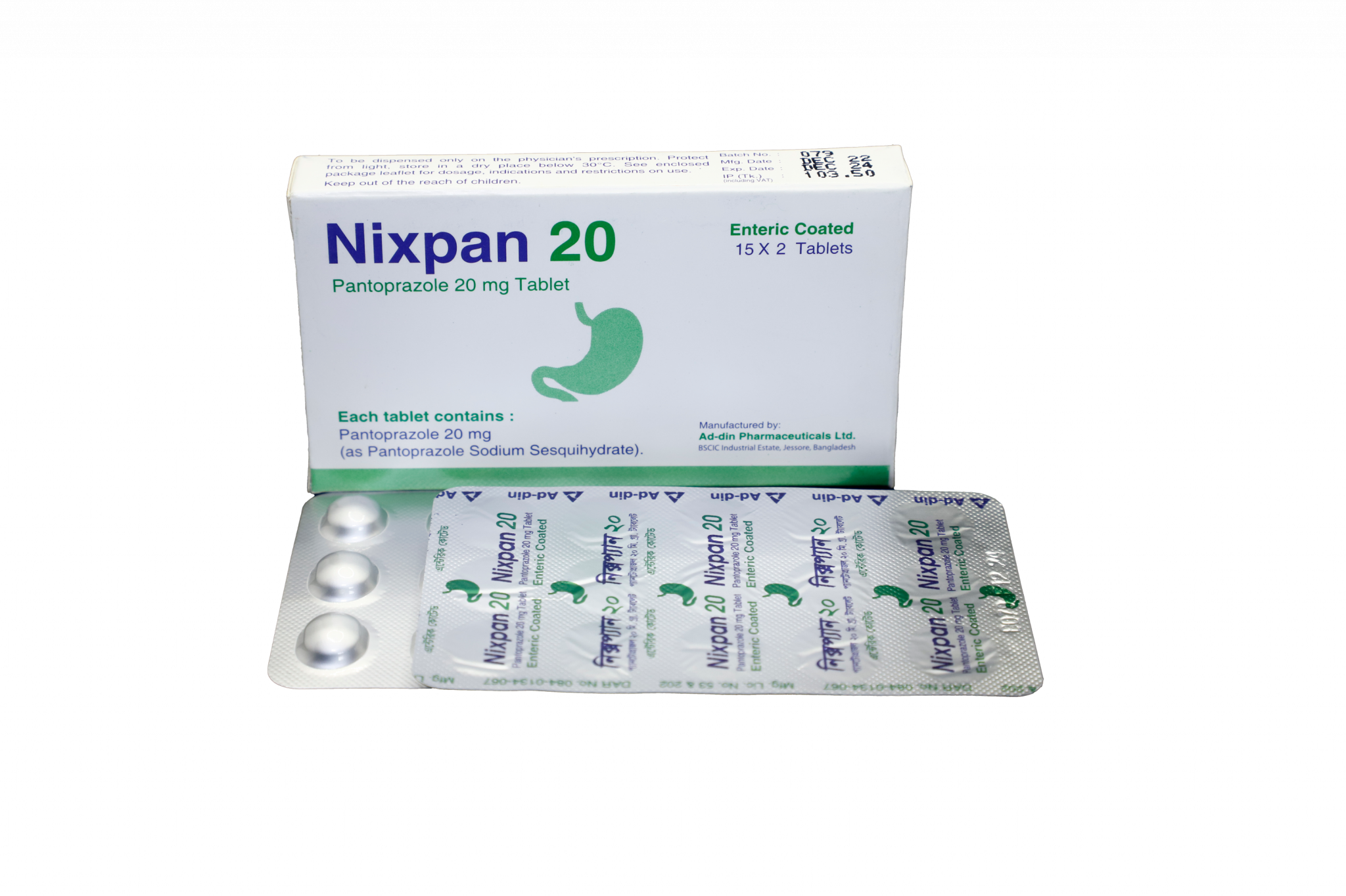 Nixpan 20 Tablet – Ad-din Pharmaceuticals Limited