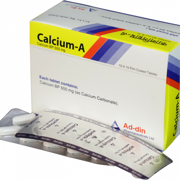 Calcium- A&D Tablet 15s bottle – Ad-din Pharmaceuticals Limited