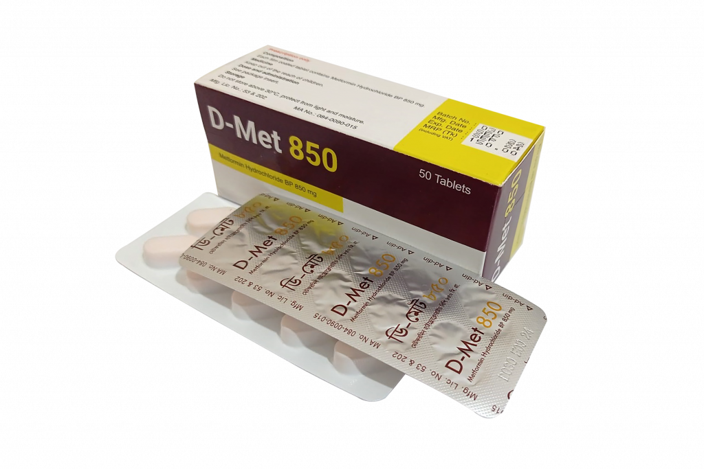 D-Met 850 Tablet – Ad-din Pharmaceuticals Limited
