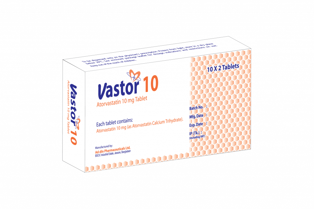 Vastor 10 mg Tablet – Ad-din Pharmaceuticals Limited