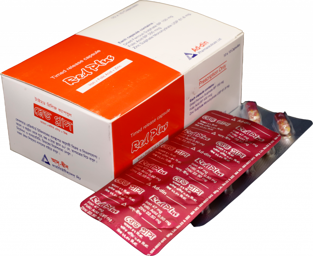 Red Plus Capsule – Ad-din Pharmaceuticals Limited