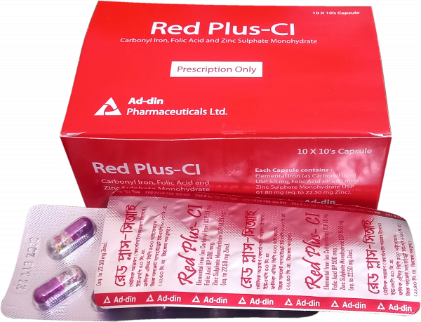 Red Plus- CI Capsule – Ad-din Pharmaceuticals Limited