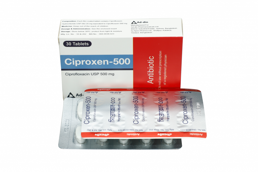 Ciproxen 500 Tablet – Ad-din Pharmaceuticals Limited