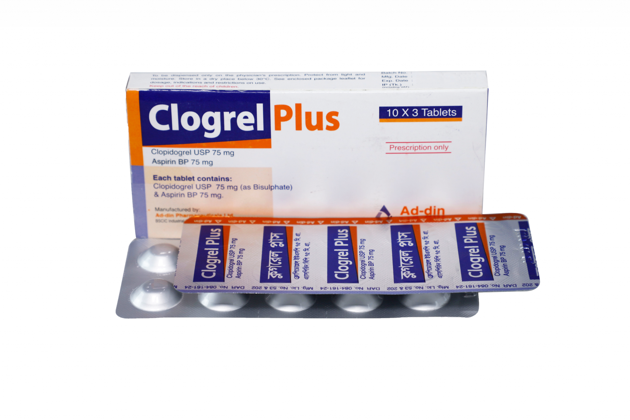 Clogrel Plus Tablet – Ad-din Pharmaceuticals Limited